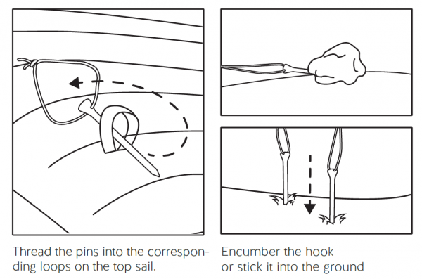 Wooden HOOK PINS - Set 5 pcs | GFAHP1SET5